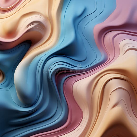 Textured Background Image in Colorful Scene in Random Wave and Ripple Design. Stock Illustration ...