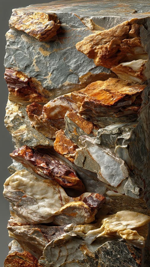 Textured Background Image Featuring Stacked, Multicolored and Jagged ...