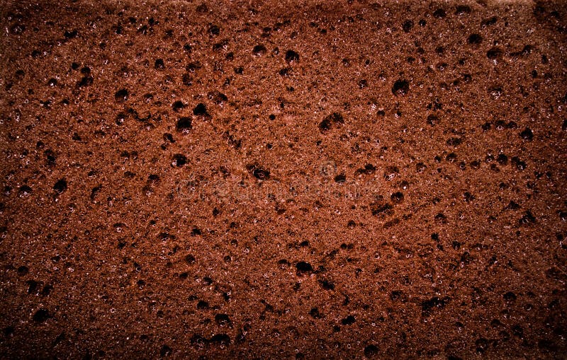 Textured Background - Macro View of Brown Sponge Stock Photo - Image of ...