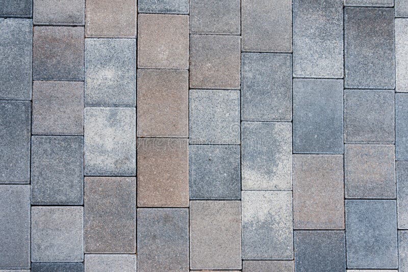 Textured Background of Multi-colored Stone Paver Bricks Wall Stock ...