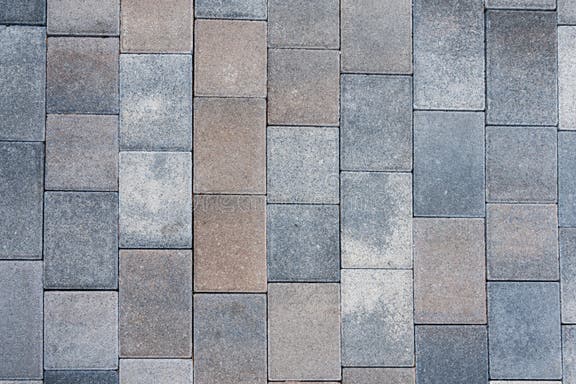 Textured Background of Multi-colored Stone Paver Bricks Wall Stock ...