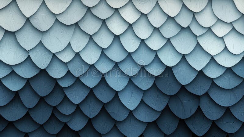 A Textured Background with Overlapping Scales in Shades of Blue and ...