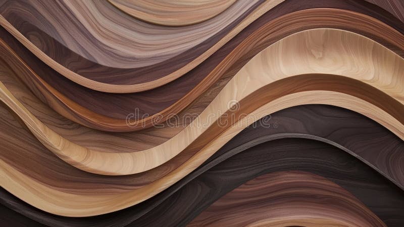 A Textured Background with Overlapping Wood Grain Patterns in Various ...