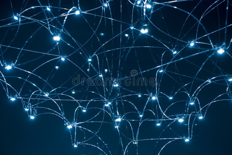 Network of Connecting Intersecting Lights Stock Photo - Image of ...
