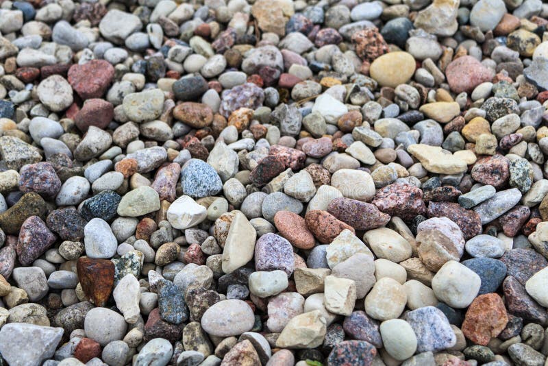 Textured Background of Stones of Different Colors Close-up. Stone ...