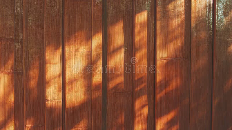Textured Bamboo Wall with Light and Shadow Pattern for Natural Design ...