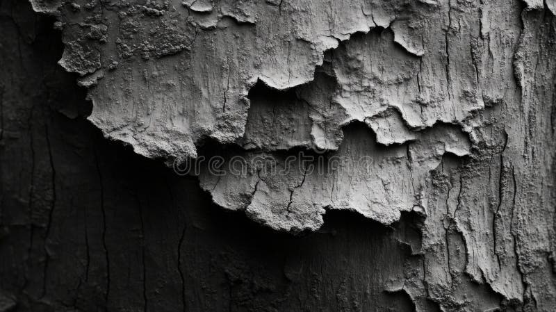 Textured Bark Surface Showing Deep Cracks and Flakes Stock Illustration ...
