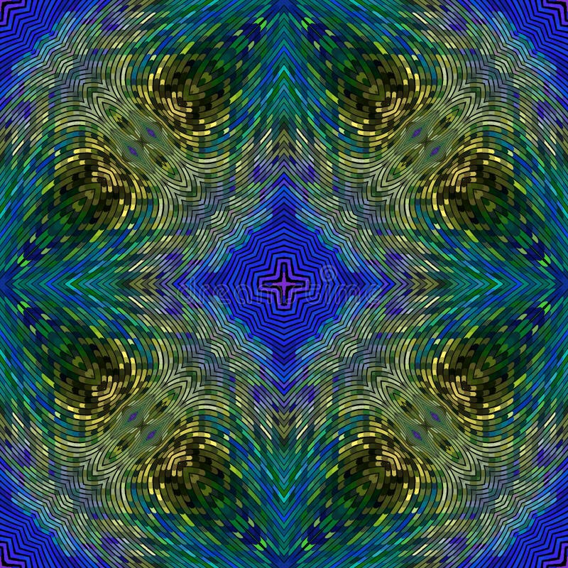 Textured Beautiful Seamless Pattern. Ornamental Colorful Halftone ...