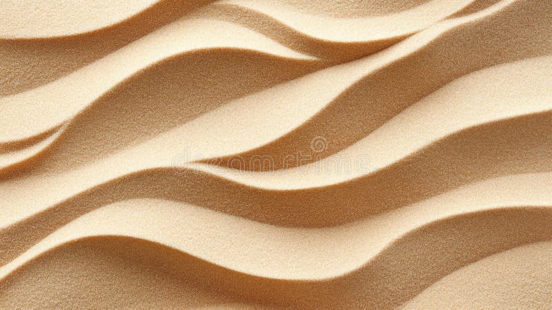 Textured Beige Sand Waves Background Stock Illustration - Illustration ...