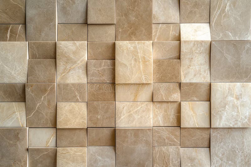 Textured Beige Stone Tile Pattern with Subtle Marble Finish. AI ...