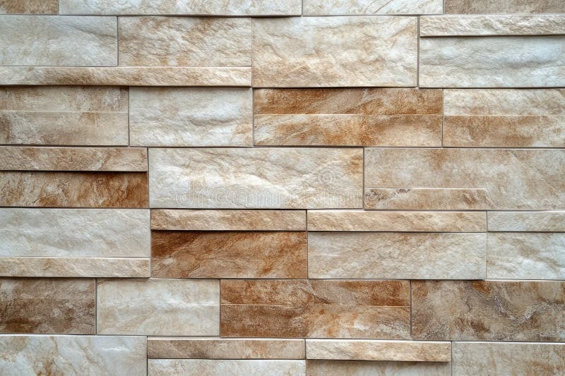 Textured Beige Stone Tile Pattern with Subtle Marble Finish. AI ...