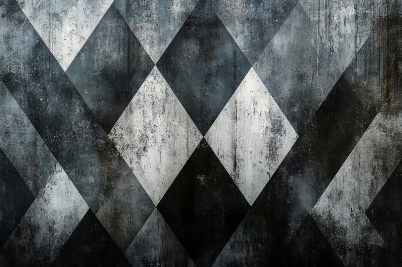 Textured Black and Gray Diamond Pattern Surface in a Modern Interior ...