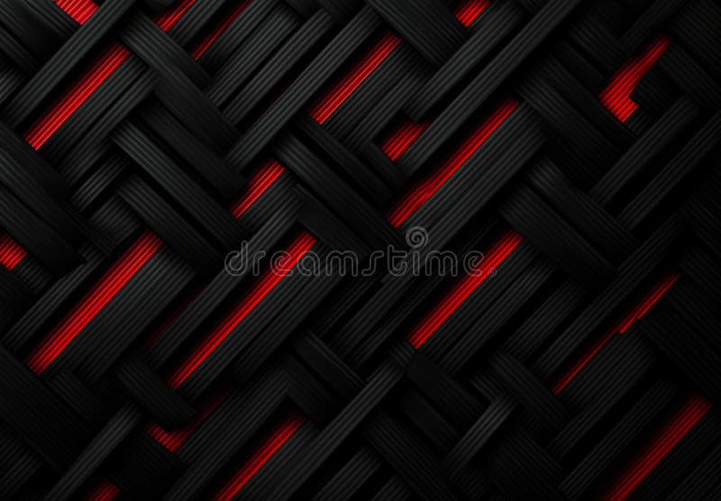 Textured Black and Red Woven Pattern, Showcasing Modern Design with ...