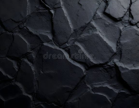 Textured Black Rock Background with Sharp Edges and Subtle Light Stock ...