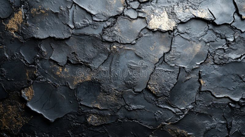 Textured Black Gold Cracked Surface Intricate Details Patterns Stock ...