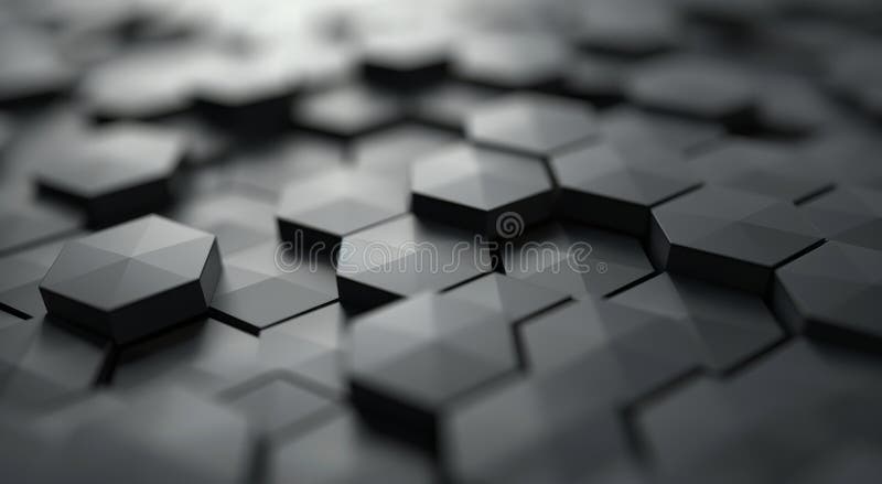 Textured Black Surface with Geometric Pyramid Shapes and Smooth Finish ...