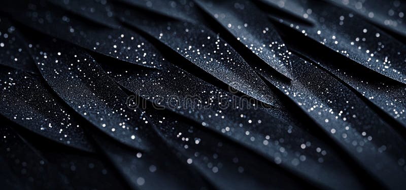 Textured Black Surface with Shimmering Particles Creating Dramatic ...