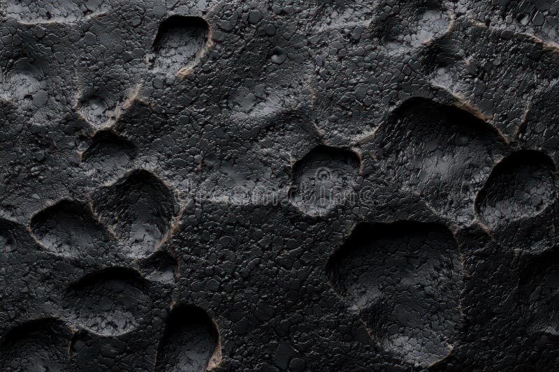 Textured Black Volcanic Rock Surface Stock Illustration - Illustration ...
