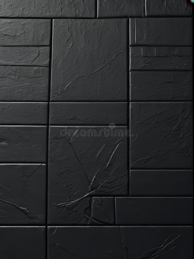Textured Black Wall Tiles Creating a Modern and Elegant Interior Design ...
