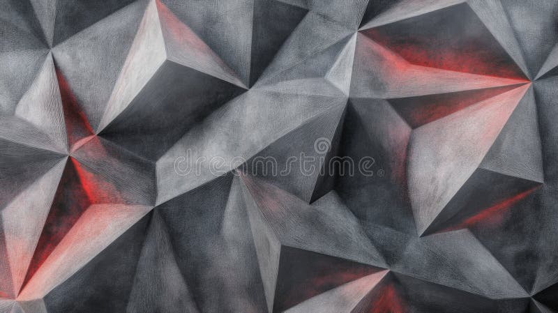 Textured Black Wallpaper Featuring Geometric Patterns and Subtle Red ...