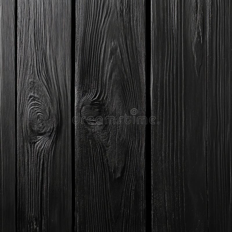 Textured Black Wooden Planks with Natural Grain Pattern in Vertical ...