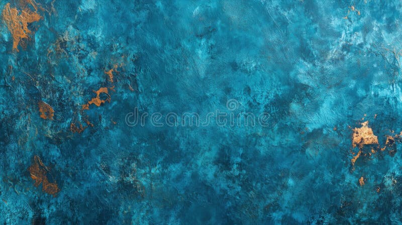 Textured Blue Abstract Background with Gold Accents Stock Image - Image ...