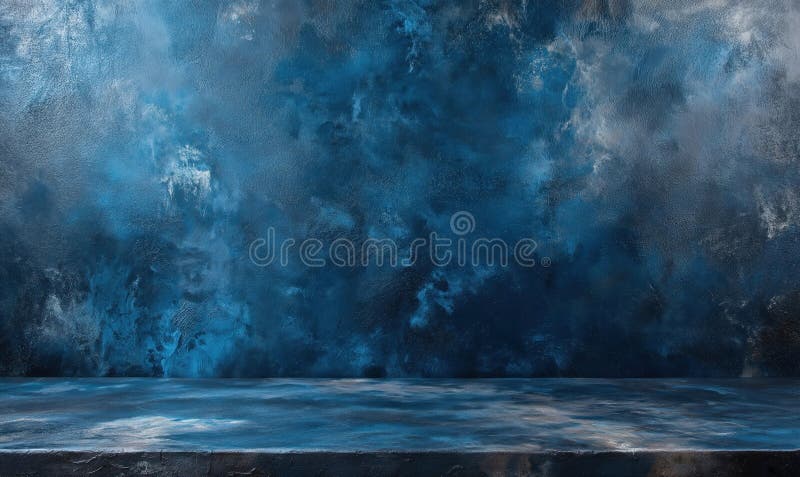 Textured Blue Background with Dramatic Clouds and Smooth Surface for ...