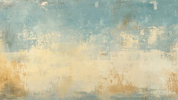 Textured Blue Beige Background with Worn Paint Stock Illustration ...