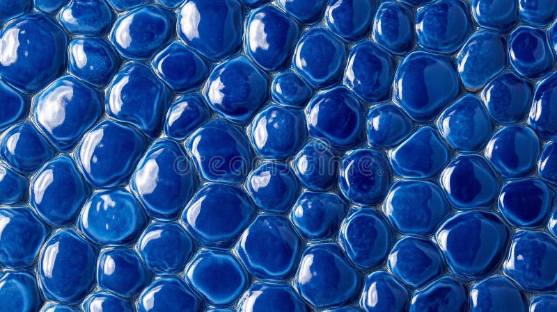 Textured Blue Ceramic Background with Smooth Rounded Elements Ideal for ...