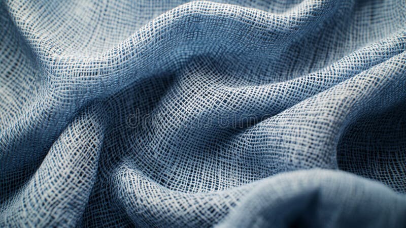 Textured Blue Fabric with Intricate Weave Patterns Stock Illustration ...