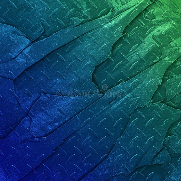 Textured Blue and Green Surface with a Diamond Plate Pattern. it ...