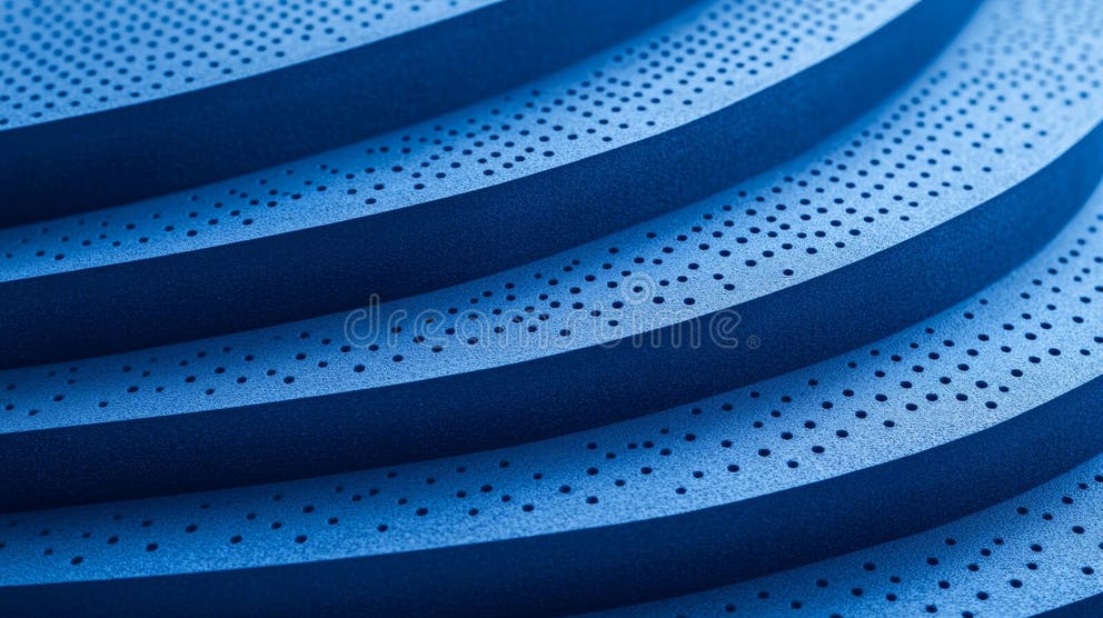 Textured Blue Layers Abstract Background with Perforated Patterns and ...