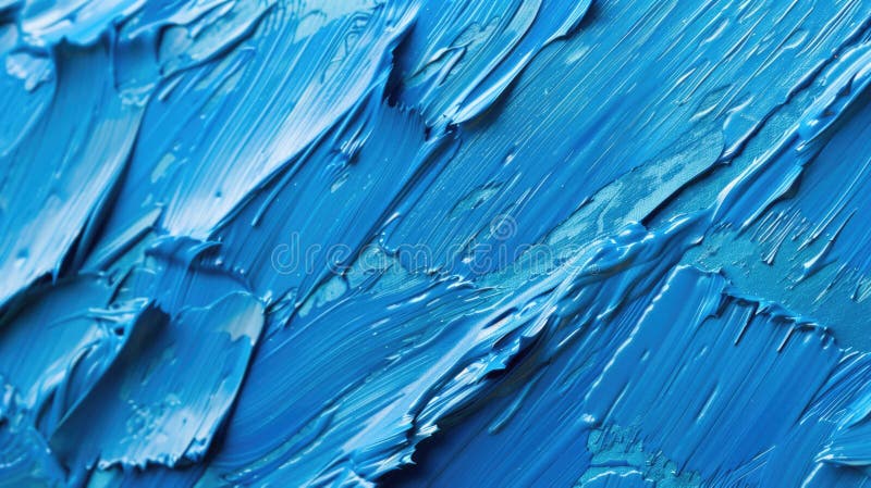 Textured Blue Paint Strokes on Canvas Background Stock Illustration ...
