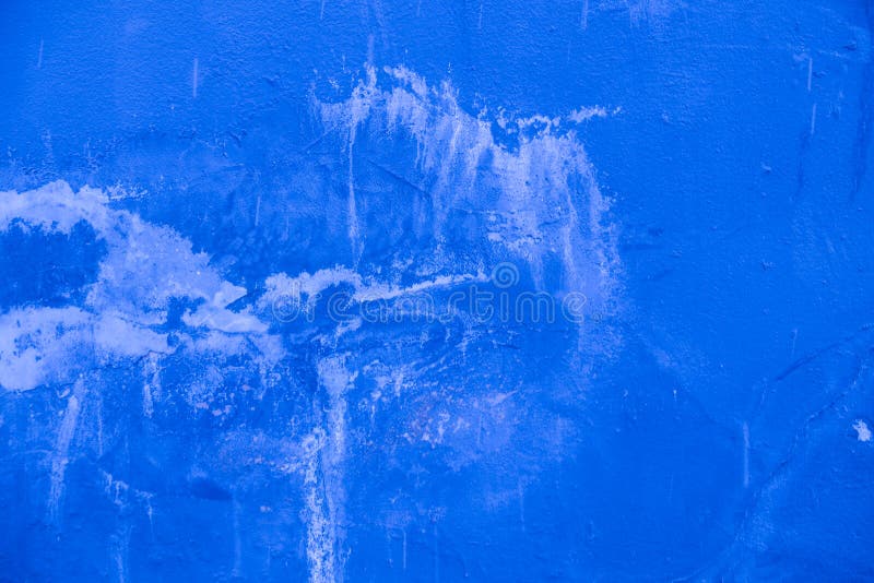 Abstract Background of Damaged Blue Plaster on Wall. Stock Photo ...