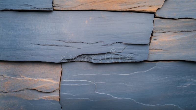 Textured Blue Slate Stone Wall with Natural Patterns and Colors ...