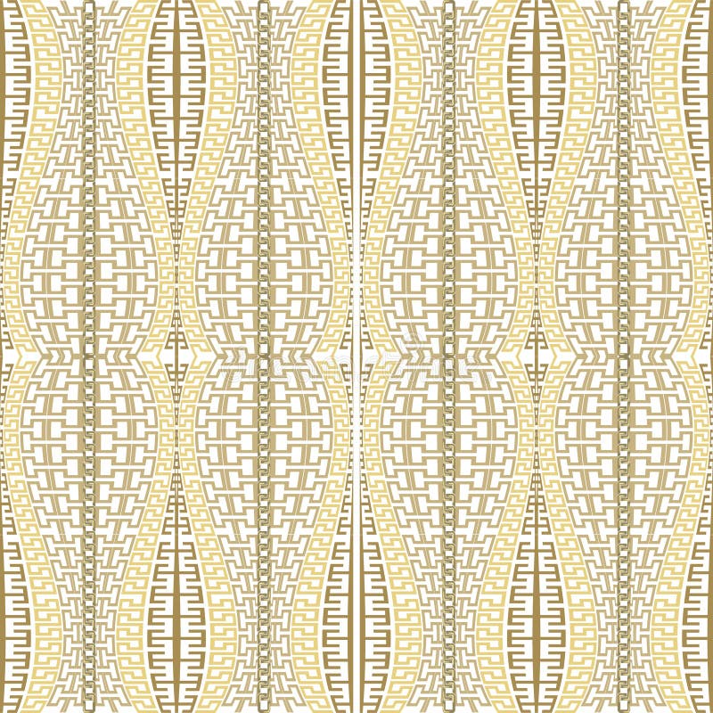 Textured Borders Pattern with Gold Chains and Greek Key Meanders ...