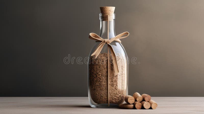 Textured bottle render stock illustration. Illustration of friendly ...