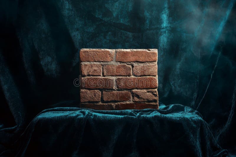 Textured Brick on Velvet Background Stock Illustration - Illustration ...