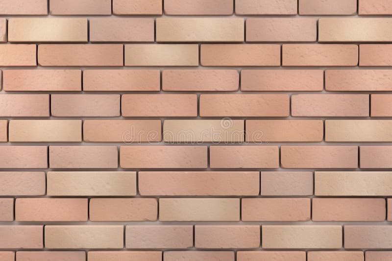 Textured Brick Wall Background: Peach and Beige Hues Stock Illustration ...