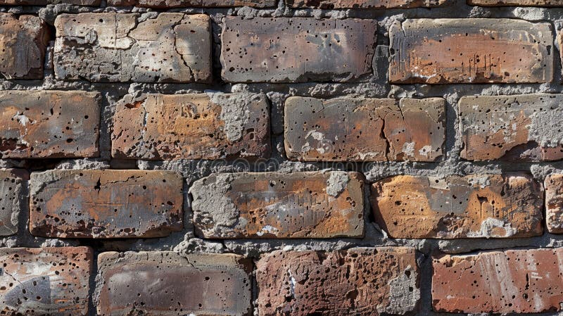 Textured Brick Wall with Rustic Finish in Natural Light Stock Image ...