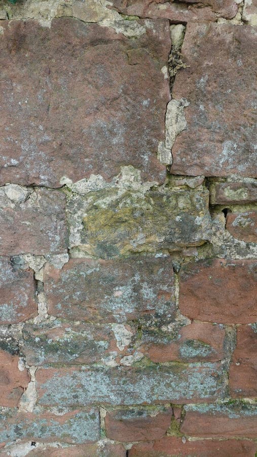 Textured Brick Wall with Weathered Mortar Showcasing Layers and Colors ...