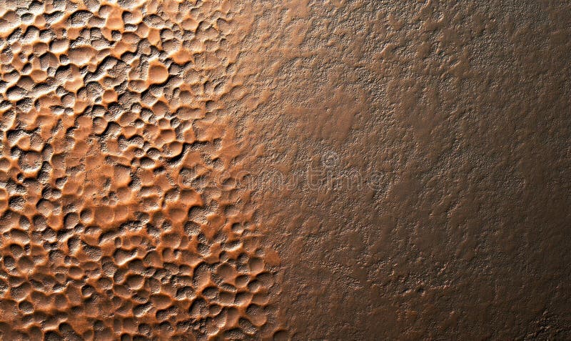 Textured Bronze and Copper Surface with Craters and Rough Terrain ...