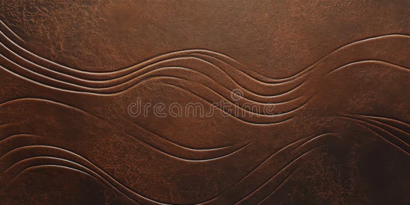Textured Bronze Metal Surface with Flowing Wave Patterns and Elegant ...