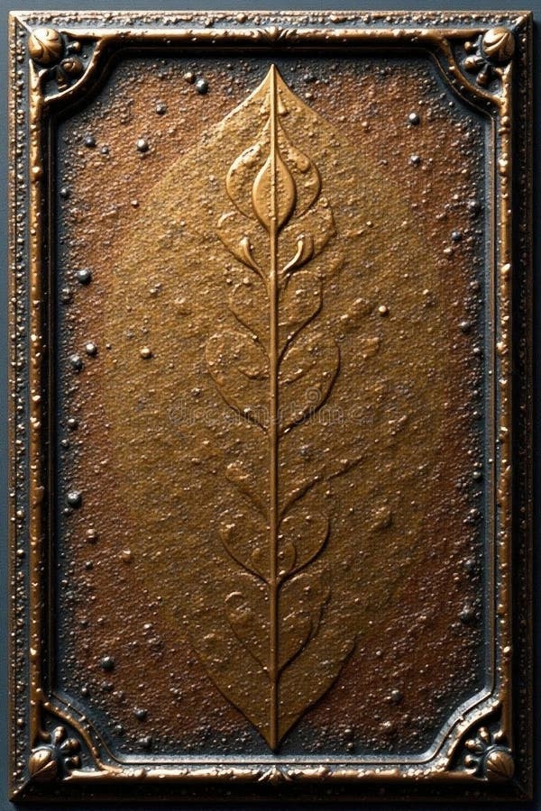 Textured Bronze Plaque, Wide Format, Deep Grooves , Surface, Heavy ...