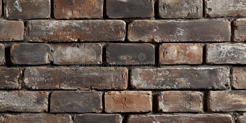 A Textured, Brown Brick Wall with Visible Imperfections, Set in an ...