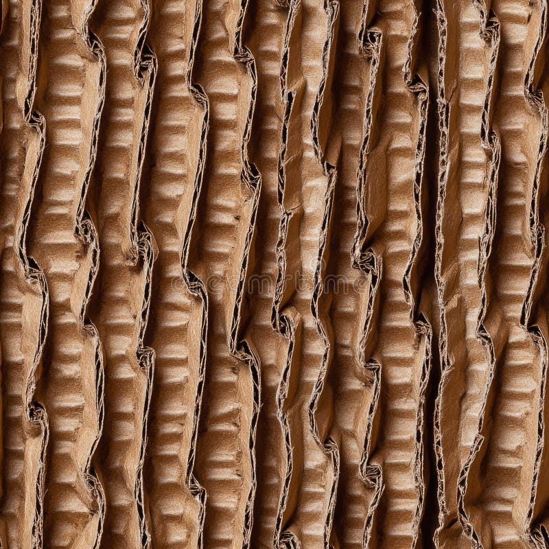 Textured Brown Cardboard Features a Uniform Appearance with Natural ...