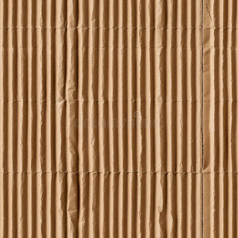 Textured Brown Cardboard Features a Uniform Appearance with Natural ...