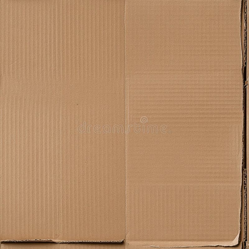 Textured Brown Cardboard Features a Uniform Appearance with Natural ...