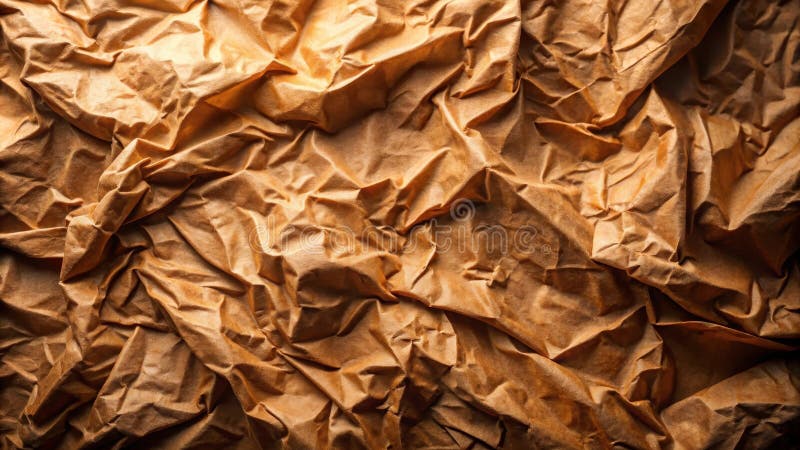Textured Brown Crumpled Paper Background Abstract Design Element ...