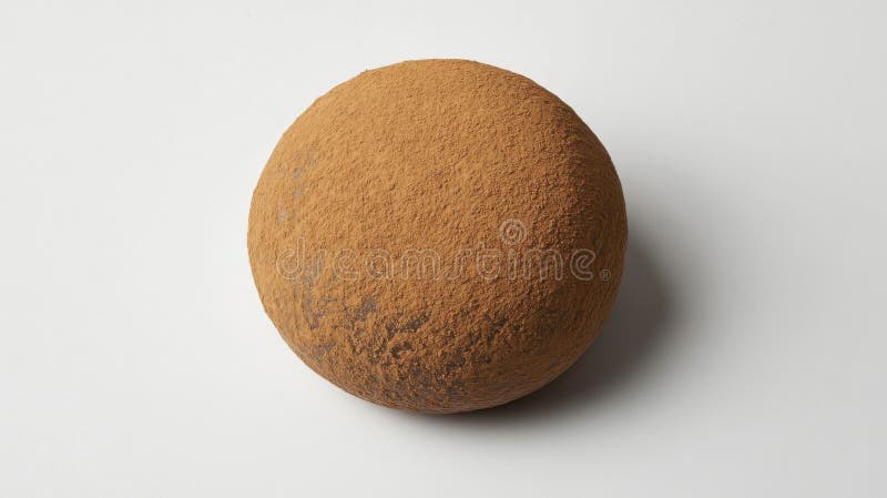 Textured Brown Sphere on White Background Stock Illustration ...